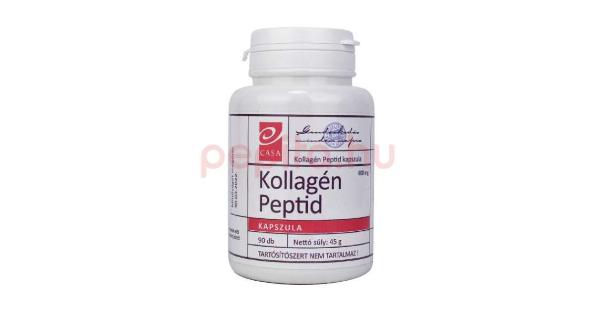 CASA KOLLAGÉN PEPTID 400MG KAPSZULA 90DB | Pepita.hu