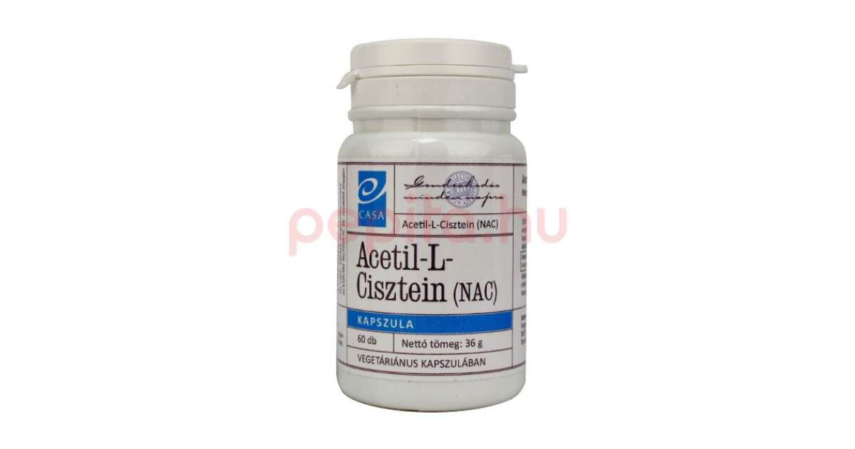 CASA ACETIL-L-CISZTEIN (NAC) KAPSZULA 60DB | Pepita.hu
