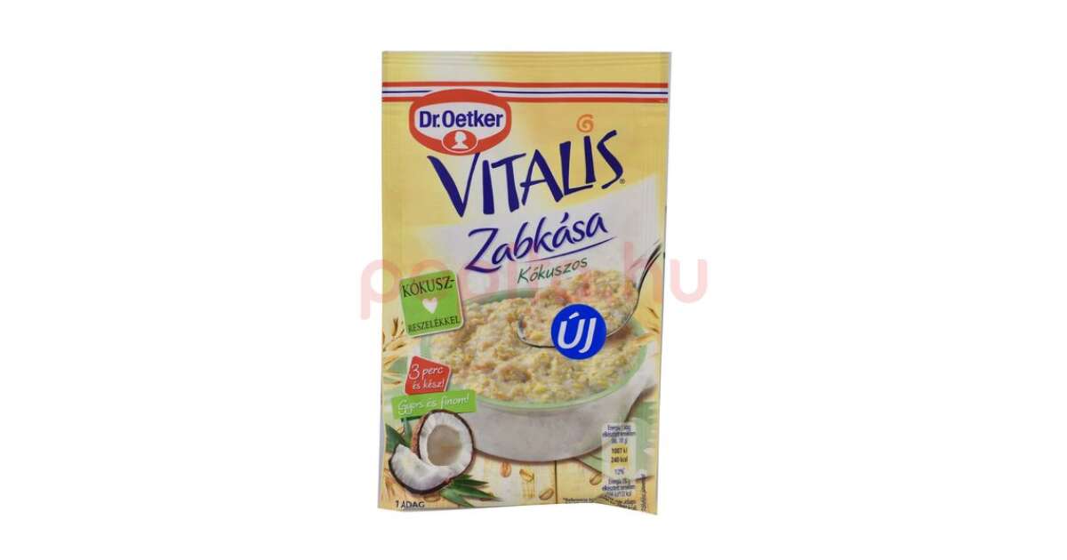DR.OETKER VITALIS OATMEAL WITH COCONUT 56G | Pepita.com