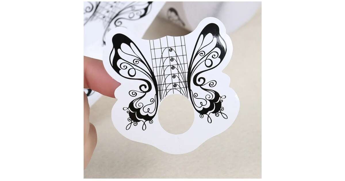 Műköröm sablon Pillangó forma 500DB | Pepita.hu