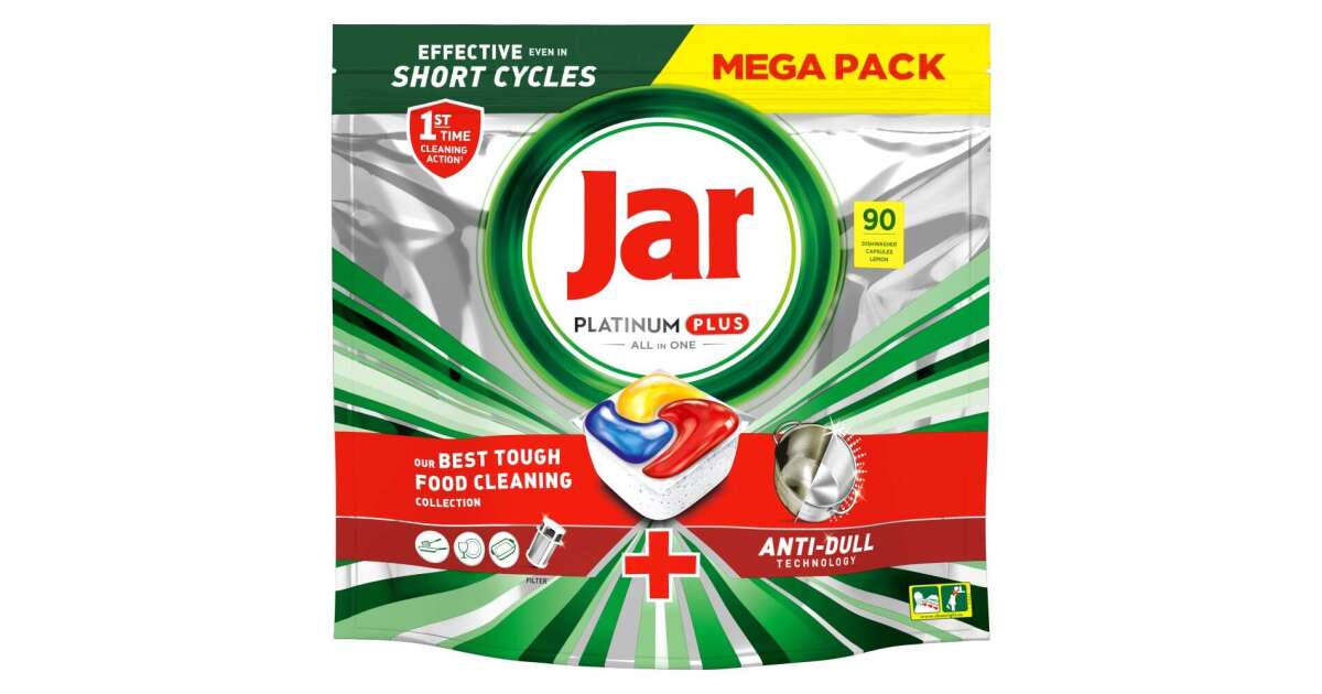 Jar Platinum Plus All In One Lemon Mosogatógép kapszula 2x90db | Pepita.hu