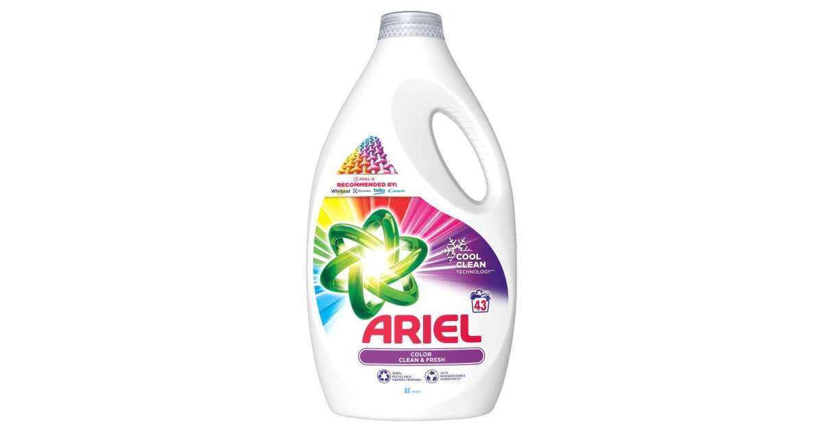 Ariel Color Clean & Fresh Detergent lichid 4x2,15L - 172 de spălări ...