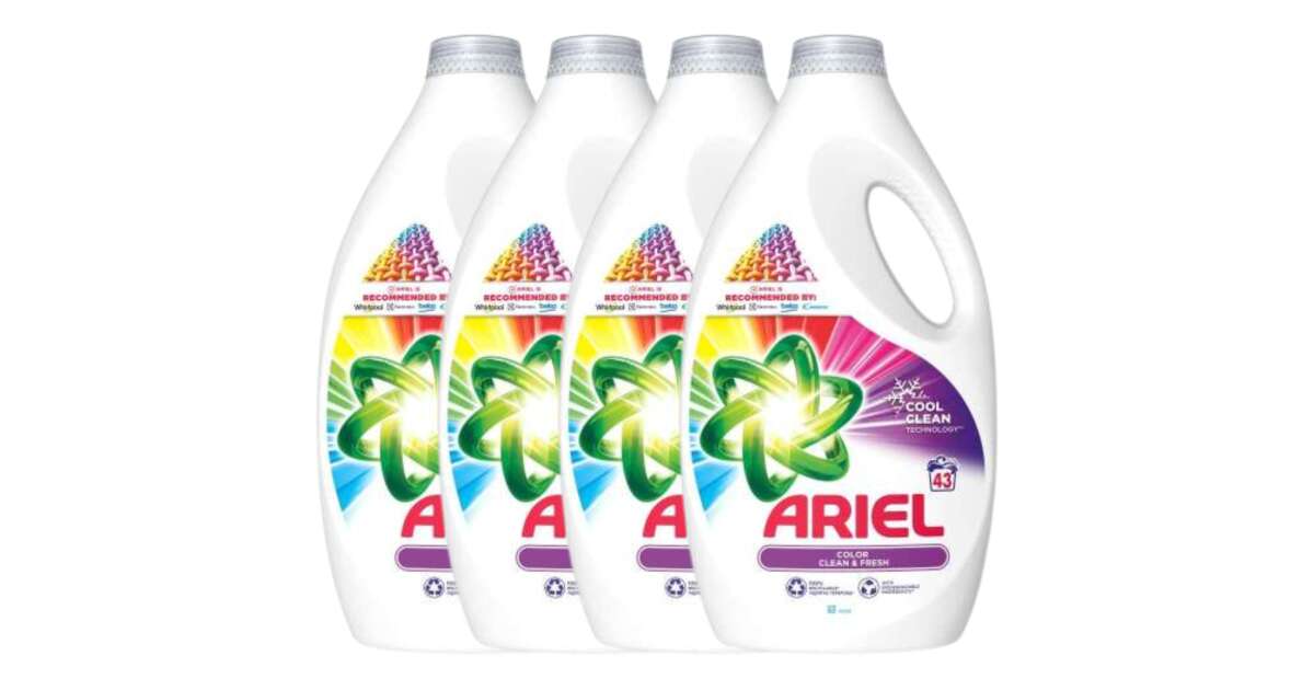 Ariel Color Clean & Fresh Detergent lichid 4x2,15L - 172 spălări ...