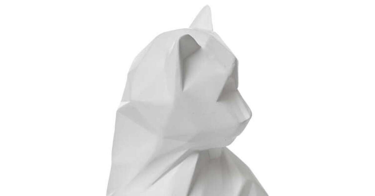 Origami szobor cica fehér | Pepita.hu