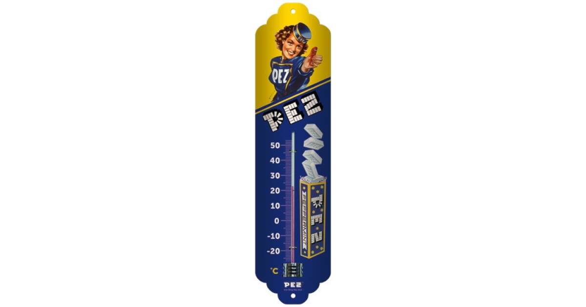 PEZ Peppermint –Fém hőmérő | Pepita.hu