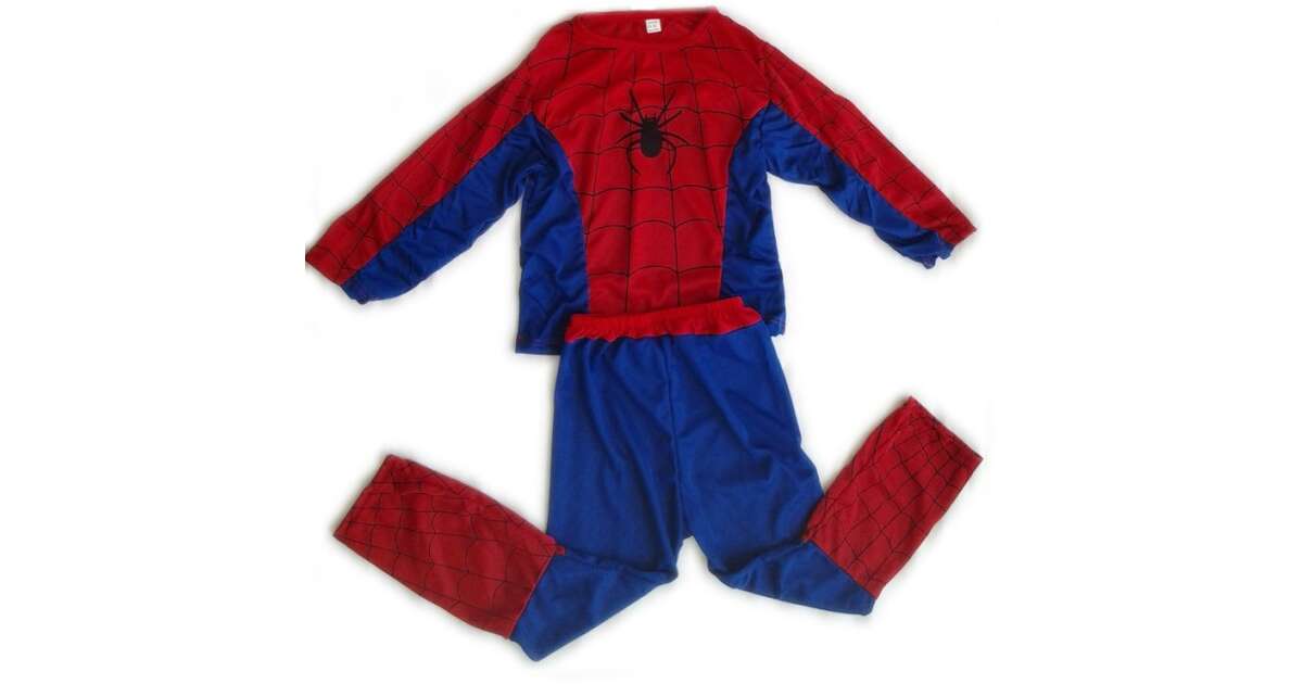 Pókember jelmez farsangi jelmez gyerekeknek M Mérető 110-120cm | Pepita.hu