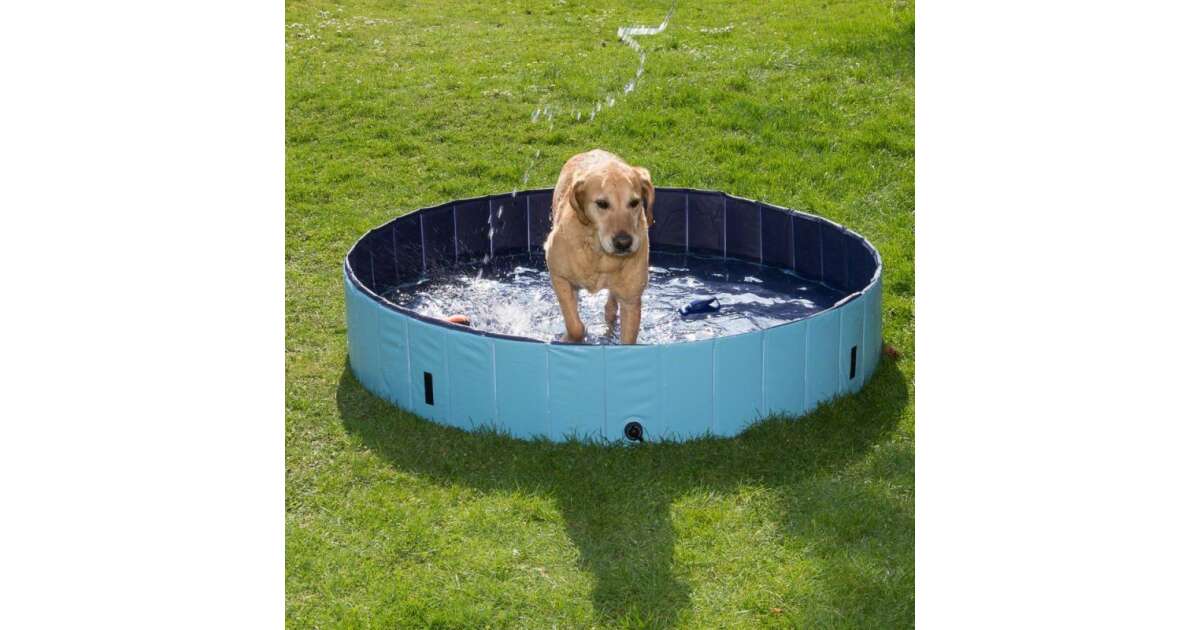 Trixie 39483 Dog Pool kutya medence 160x30cm Kék - Otthoni pancsolás ...