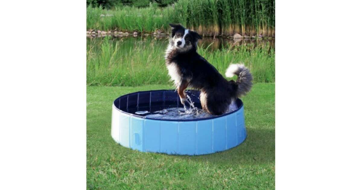 Trixie 39483 Dog Pool kutya medence 160x30cm Kék - Otthoni pancsolás ...