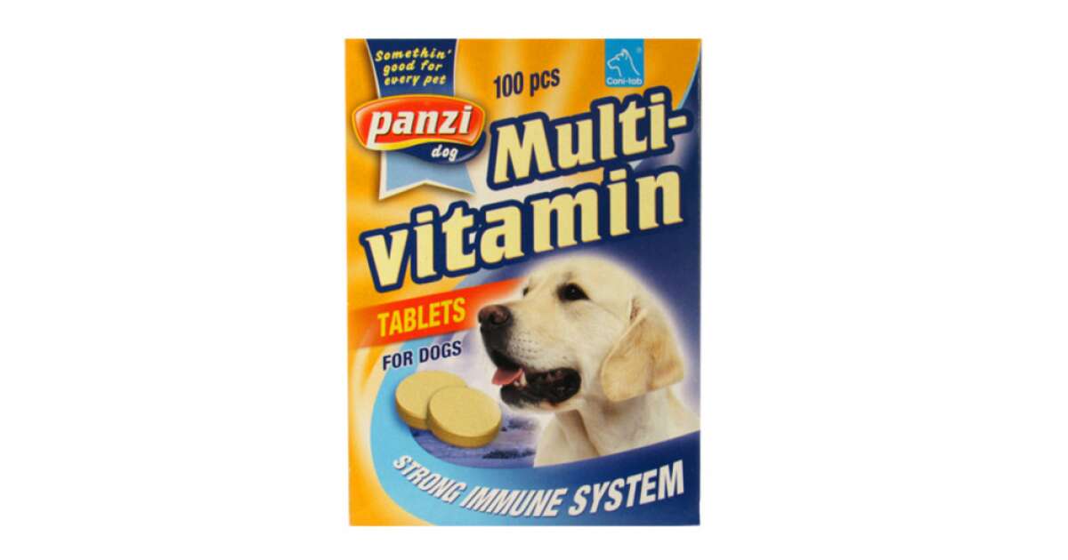 Panzi Vitamin Multivitamin Tabletta Kutyáknak 100db-os csomag Canitab ...
