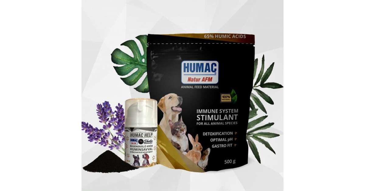 HUMAC®Natur AFM 500g + HUMAC®Help krém komplex csomagban, HUMAC Hungary ...