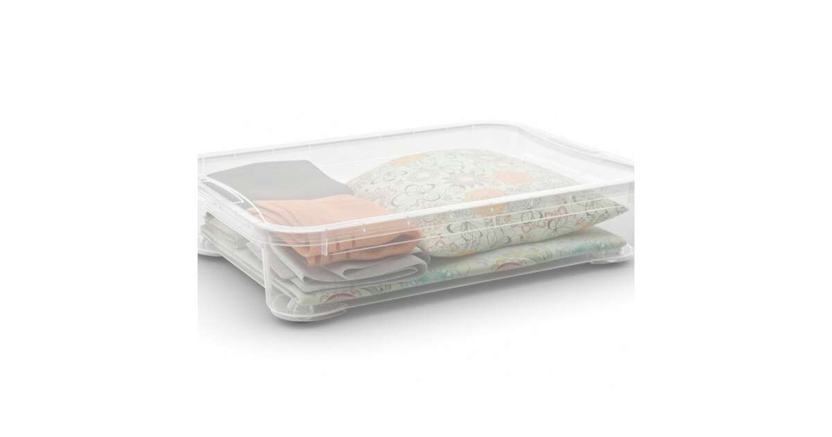 T Box XXM műanyag tárolódoboz 54L transzparens 80x58x18cm | Pepita.hu
