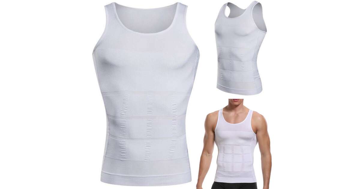 SlimBody – Férfi alakformáló atléta , Fehér. M | Pepita.hu