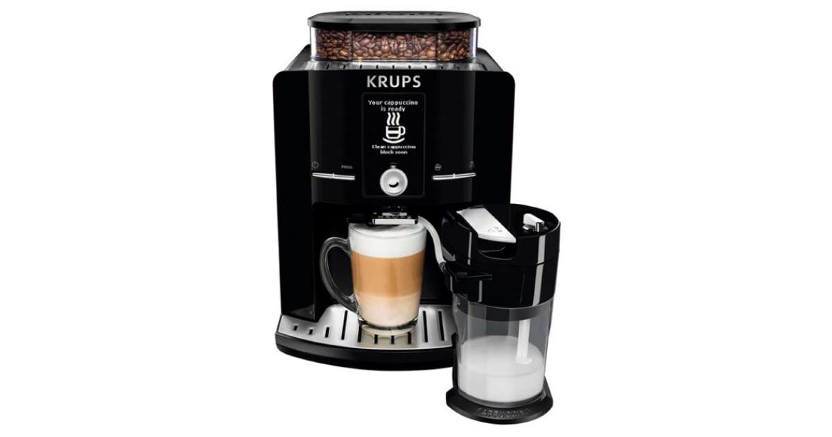 Krups EA829810 Latt'Espress fekete automata kávéfőző | Pepita.hu