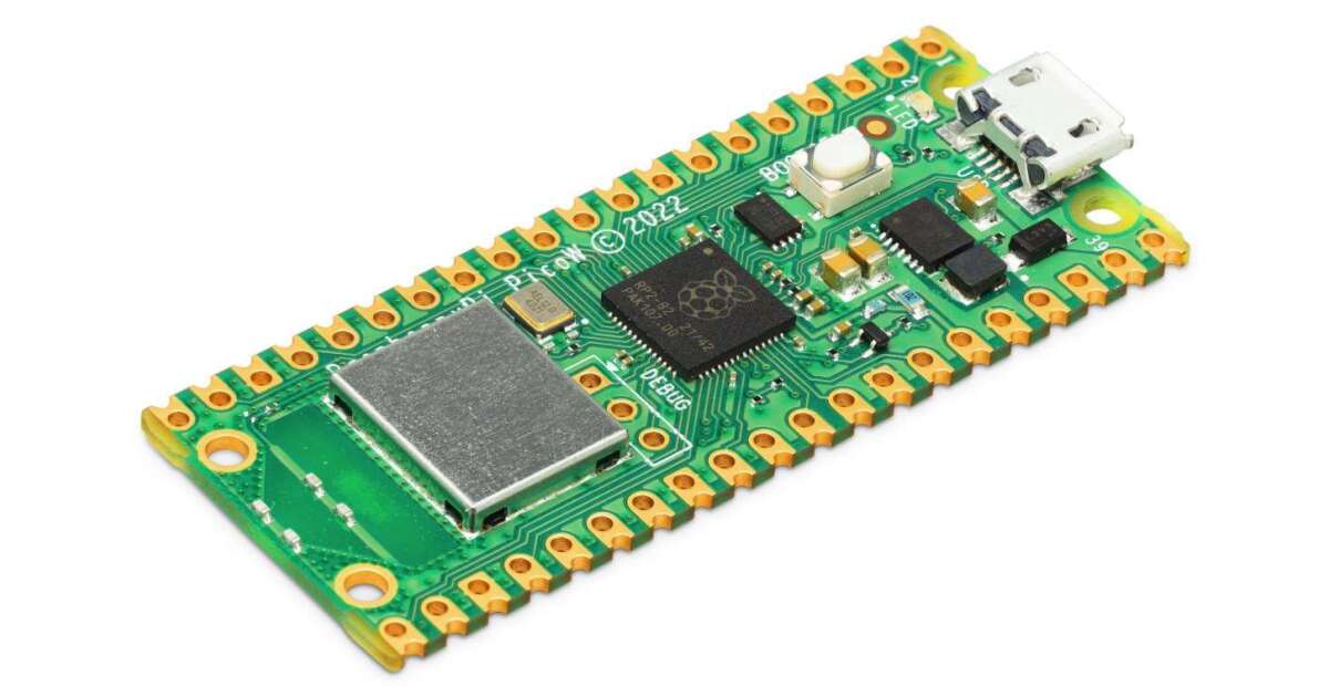 Raspberry Pi Pico W, RP2040 + WLAN Mikrocontroller Board | Pepita.hu