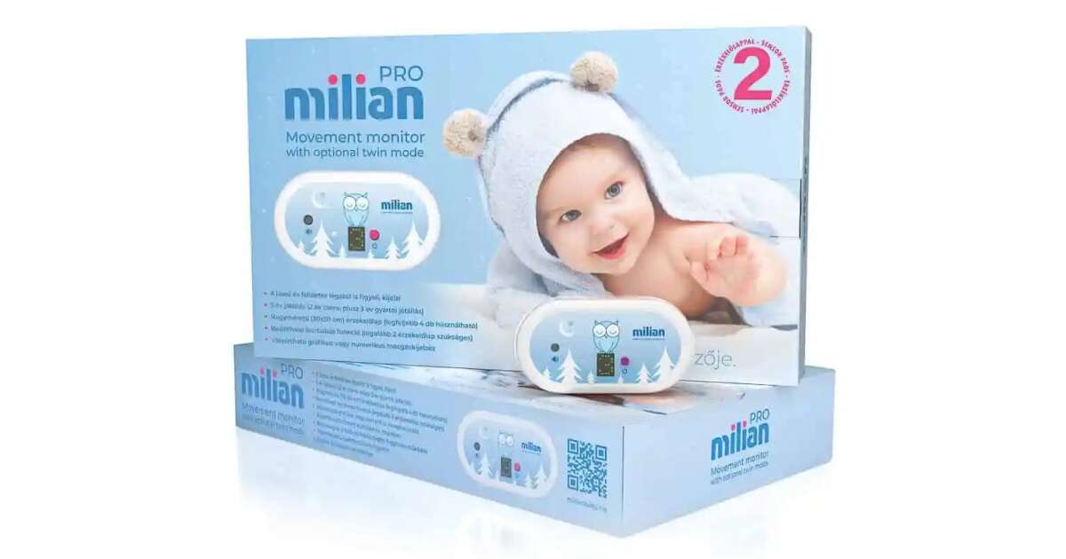 Milian Pro 2 - Légzésfigyelő - 2 Érzékelőlappal | Pepita.hu