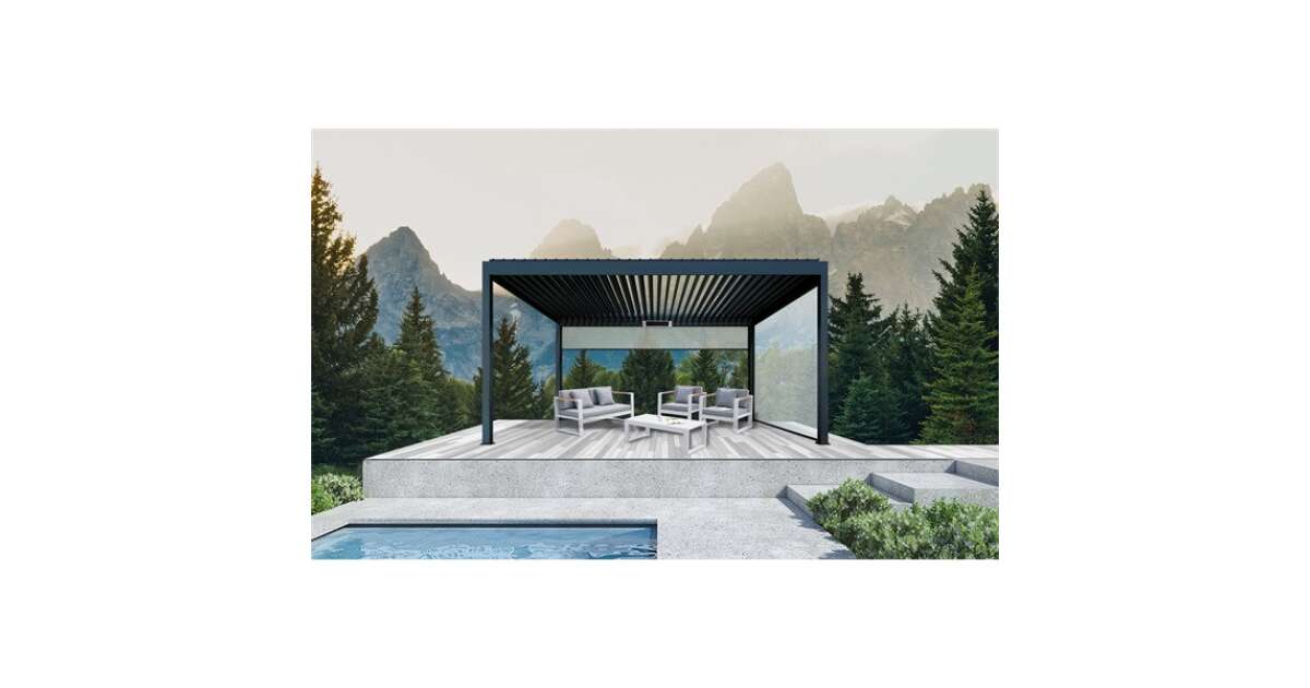 IRIS PS-103WH fehér pergola oldalfal 3 m | Pepita.hu