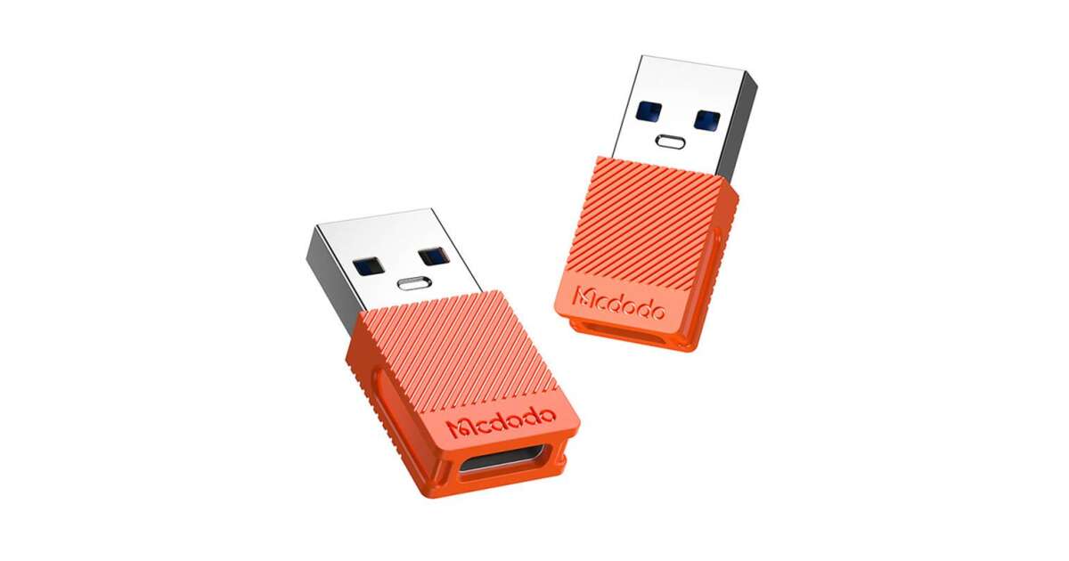 USB-C to USB 3.0 adapter, Mcdodo OT-6550 (orange) | Pepita.com