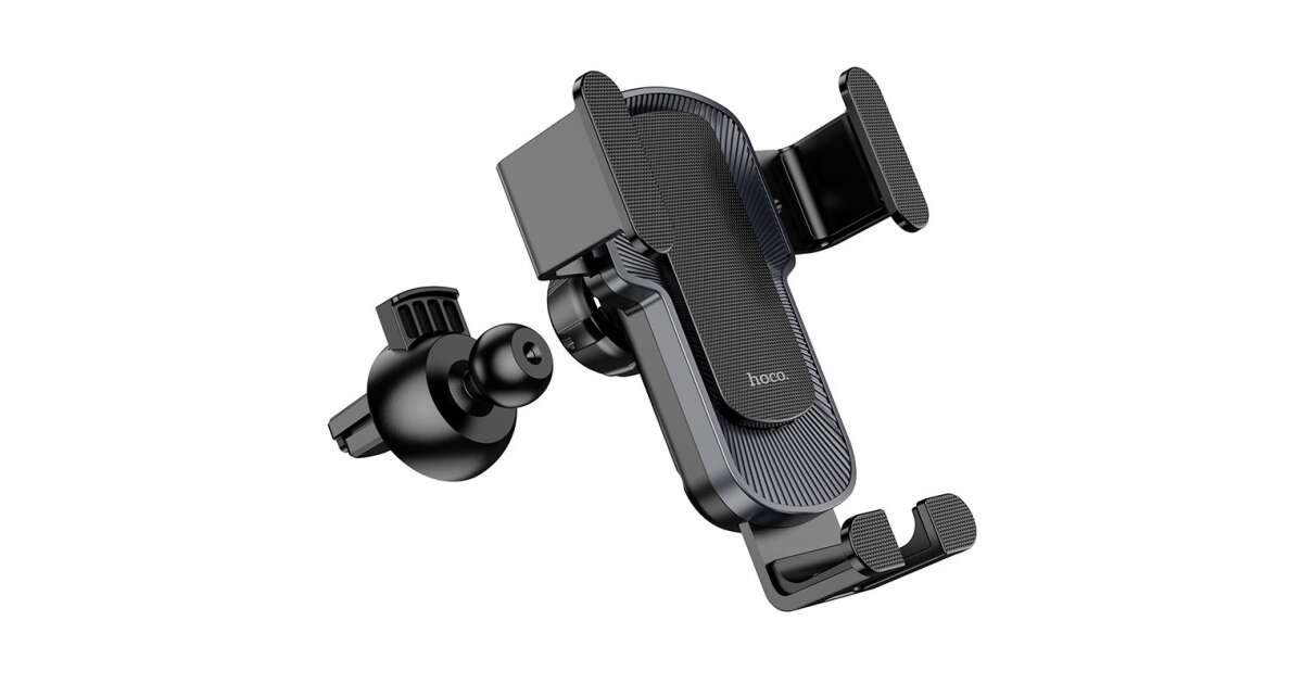 Hoco CA103 Gravity Szellőzőrácsra Rögzíthető Autós Telefontartó Fekete ...