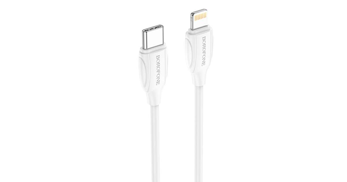 Töltő és Adatkábel Pd Type C Lightning Csatlakozóval 3a 1 Méter