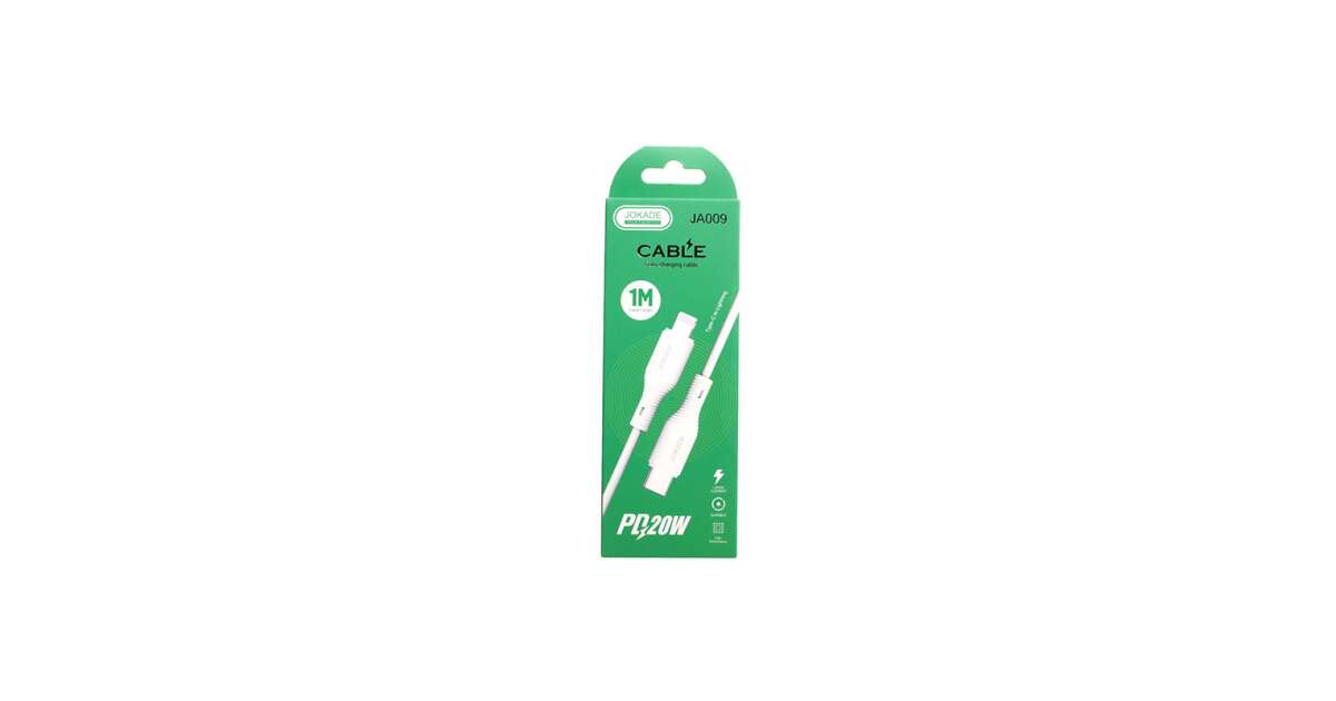 Jokade Ja009 Taili Type C Lightning Kábel Pd 20w 1 Méter Fehér