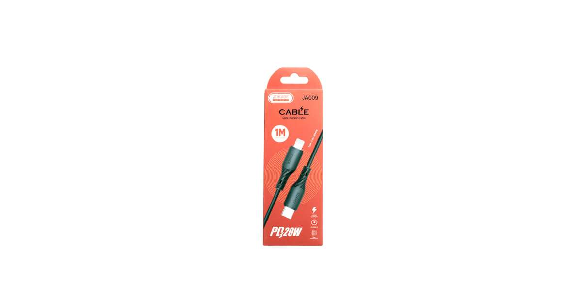 Töltő és Adatkábel Type C Lightning Csatlakozóval Pd 20w 1 Méter Jokade