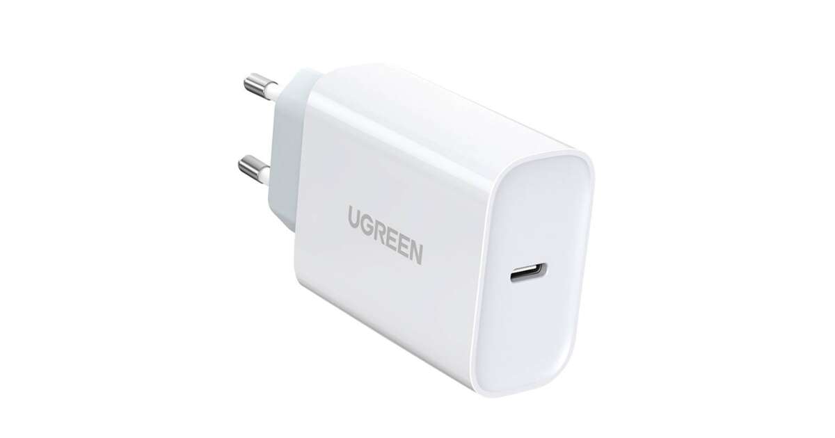 Ugreen Usb C Hálózati Töltő 30w Qc4 0 Pd3 0 Cd127 Fehér Pepita Hu
