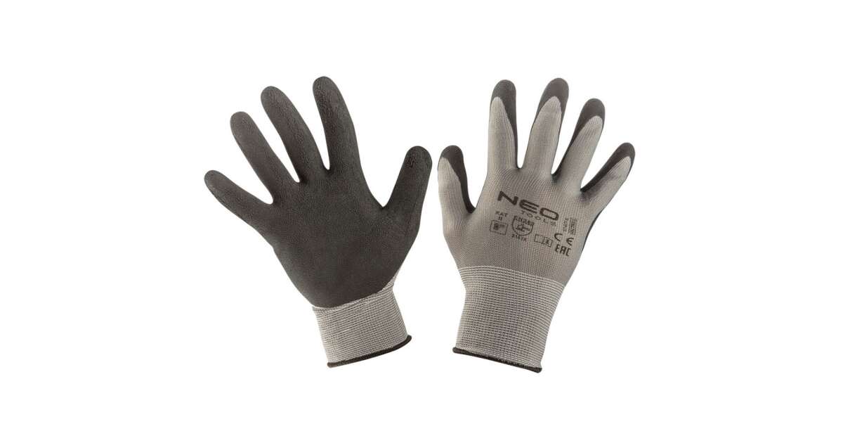 Manusi de lucru, din poliester acoperite cu latex (spuma), 3141X ...