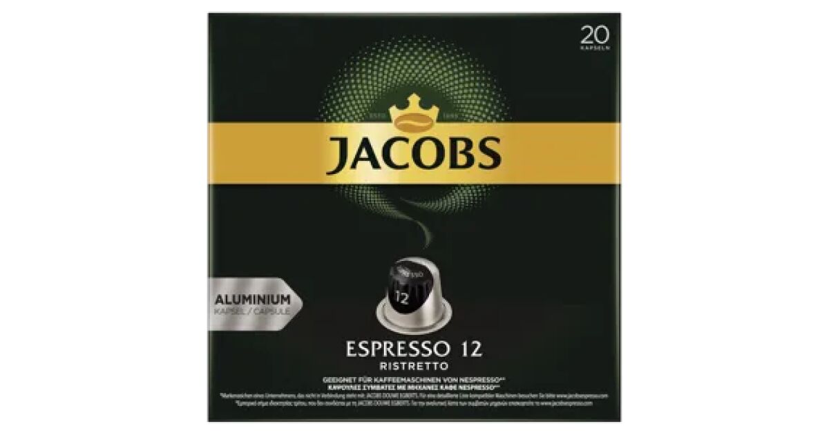 Douwe Egberts Jacobs Espresso Ristretto 20 capsule de cafea | Pepita.com
