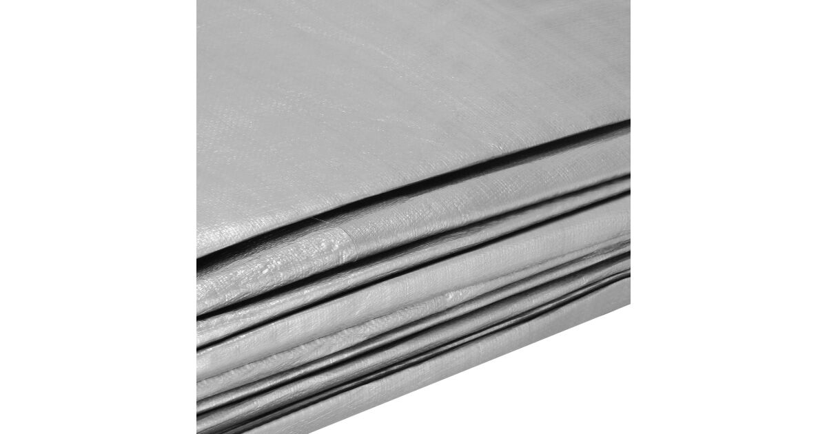 Springos vízálló Takaróponyva 6x8m 210g/m², UV védelemmel ellátott - Szürke | Pepita.hu