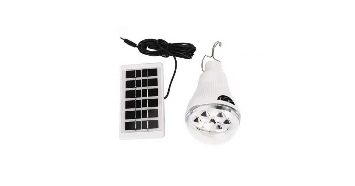 Újratölthető LED Lámpa CL-028 Napelemmel 10W 5600K 6V Led | Pepita.hu
