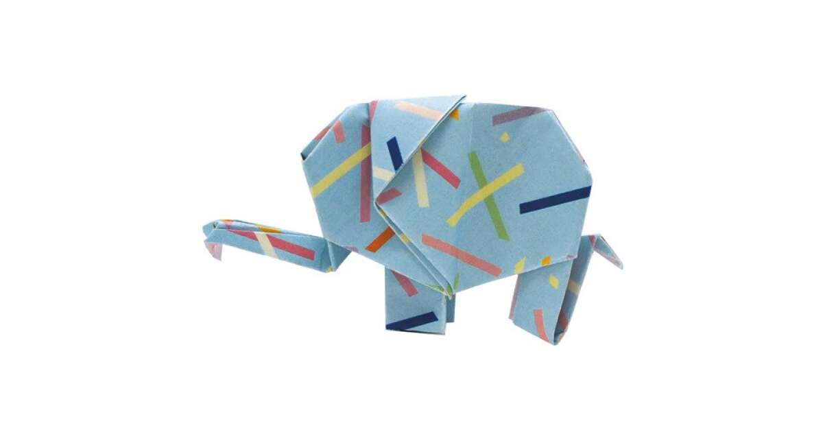 Origami Fridolin Funny Elefánt 20x20 cm 20 lap/csomag | Pepita.hu
