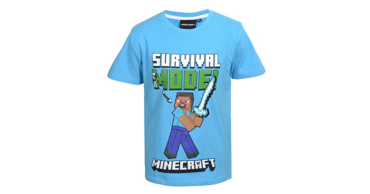Mojang Minecraft póló kék 9 év (134 cm) | Pepita.hu