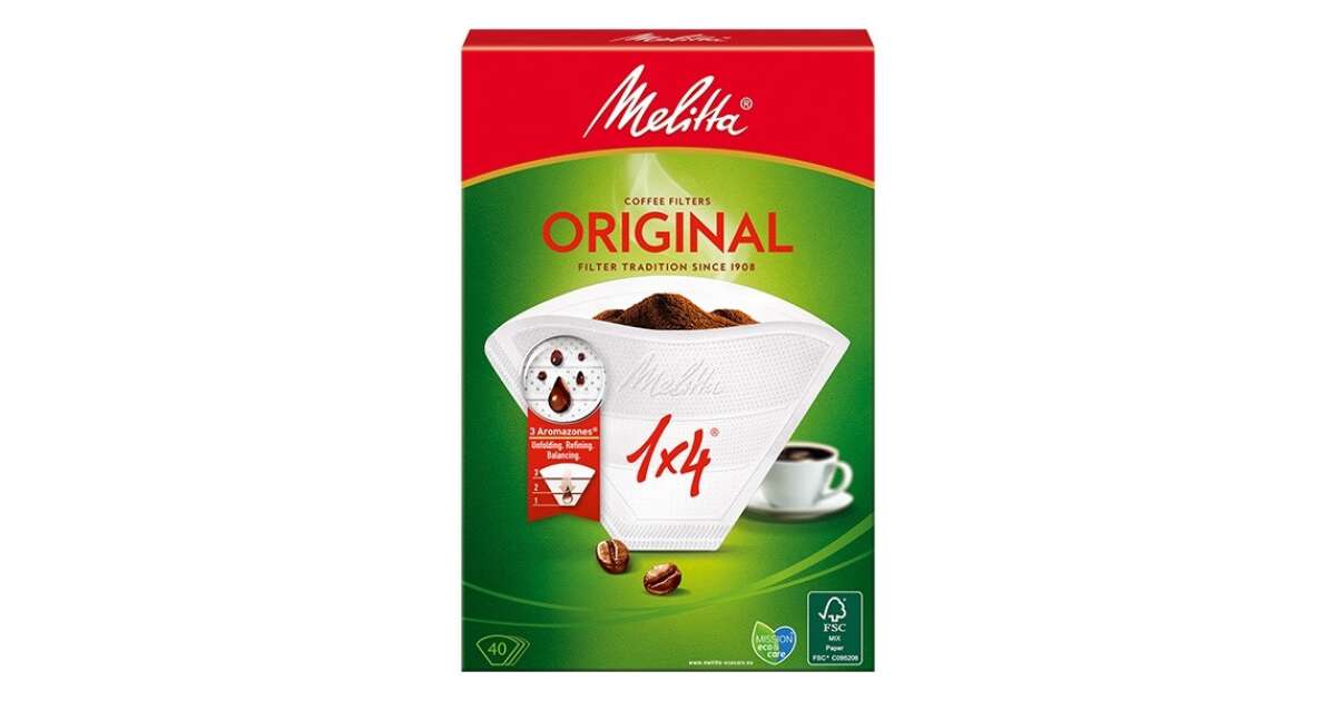 Kávéfilter MELITTA 1x4 40db/csomag | Pepita.hu