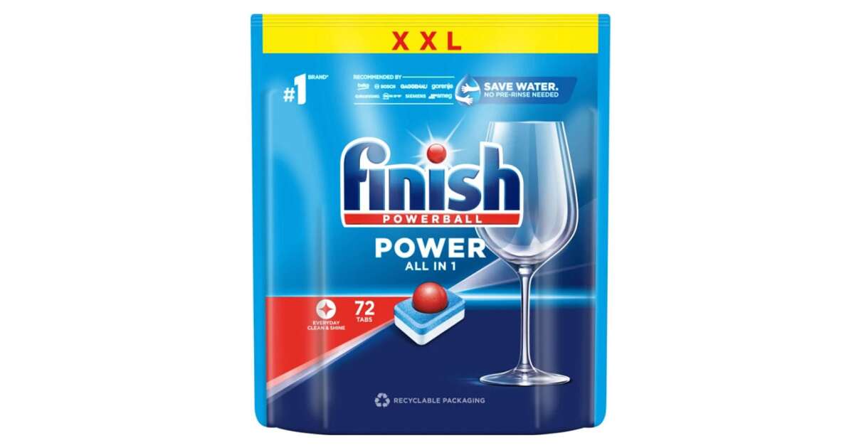 Finish Power All-In-1 Fresh 72 db mosogatógép tabletta | Pepita.hu