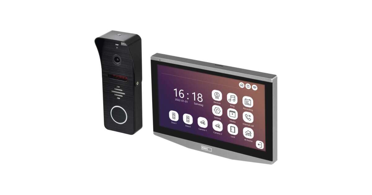 GoSmart EMOS IP-700A otthoni wifis video kaputelefon szett | Pepita.hu