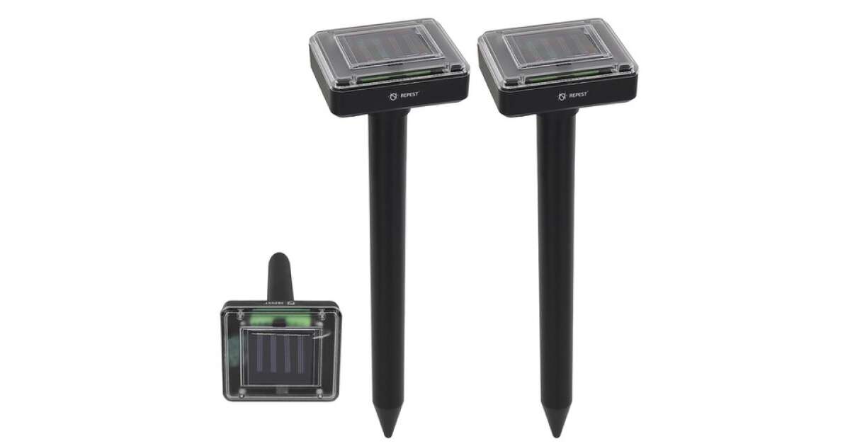 Repest napelemes ultrahangos Vakondriasztó 2db #fekete | Pepita.hu