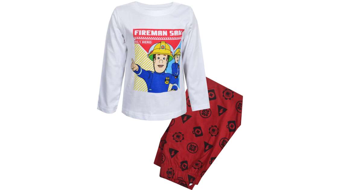 Fireman Sam Sam der Feuerwehrmann lang Pyjama 7 Jahr (122 cm) | Pepita.com