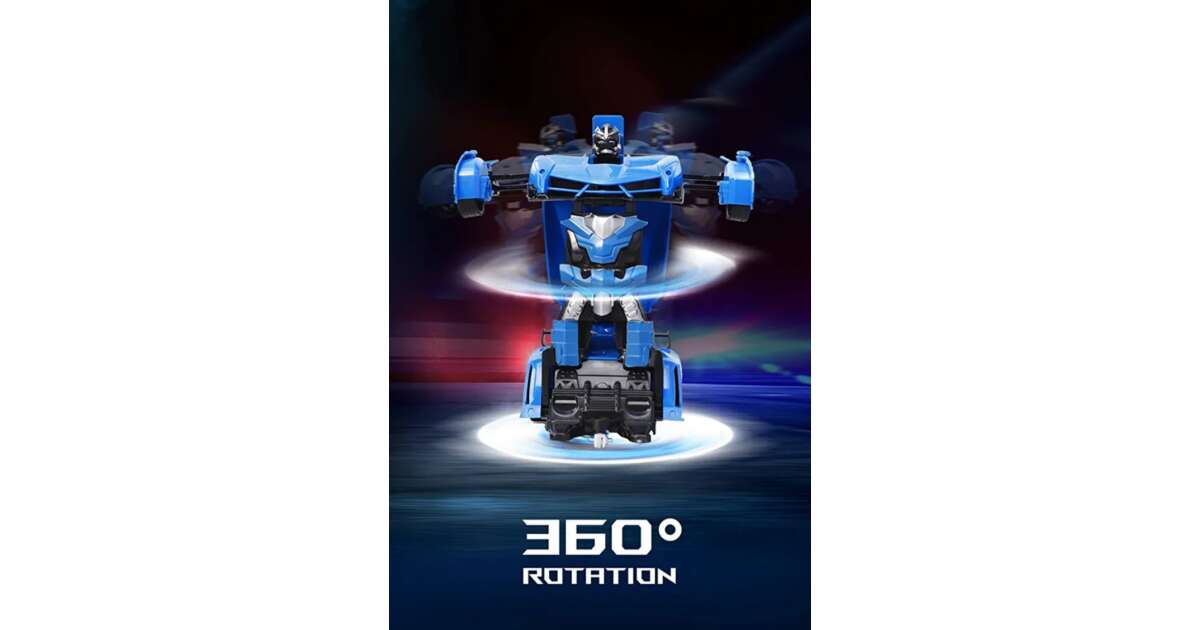 Transformer átváltozó autó robot játék távirányítóval, Kék | Pepita.hu