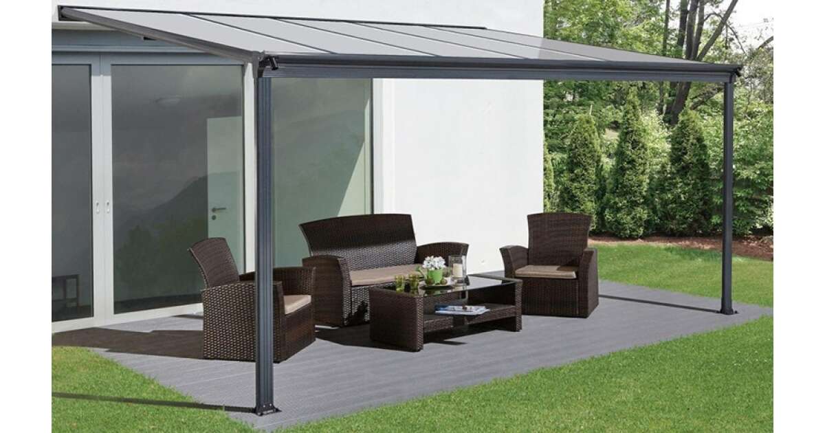 Pergole gradina, ForGarden P-435-1, cu acoperis transparent, 303 cm x ...