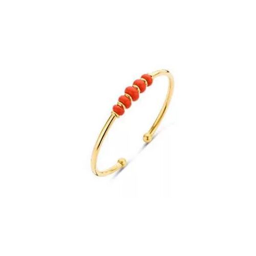 Victoria Goldfarbenes rotes Perlenarmband | Pepita.com