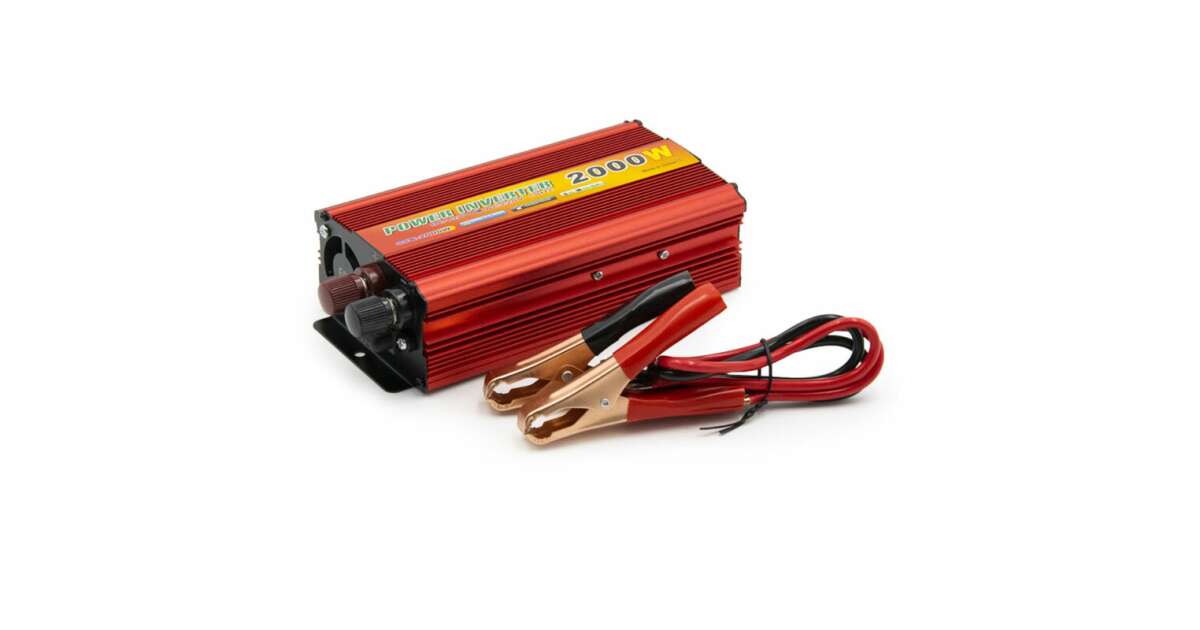 2000W feszültségátalakító inverter, napelem rendszerekhez és autóba ...