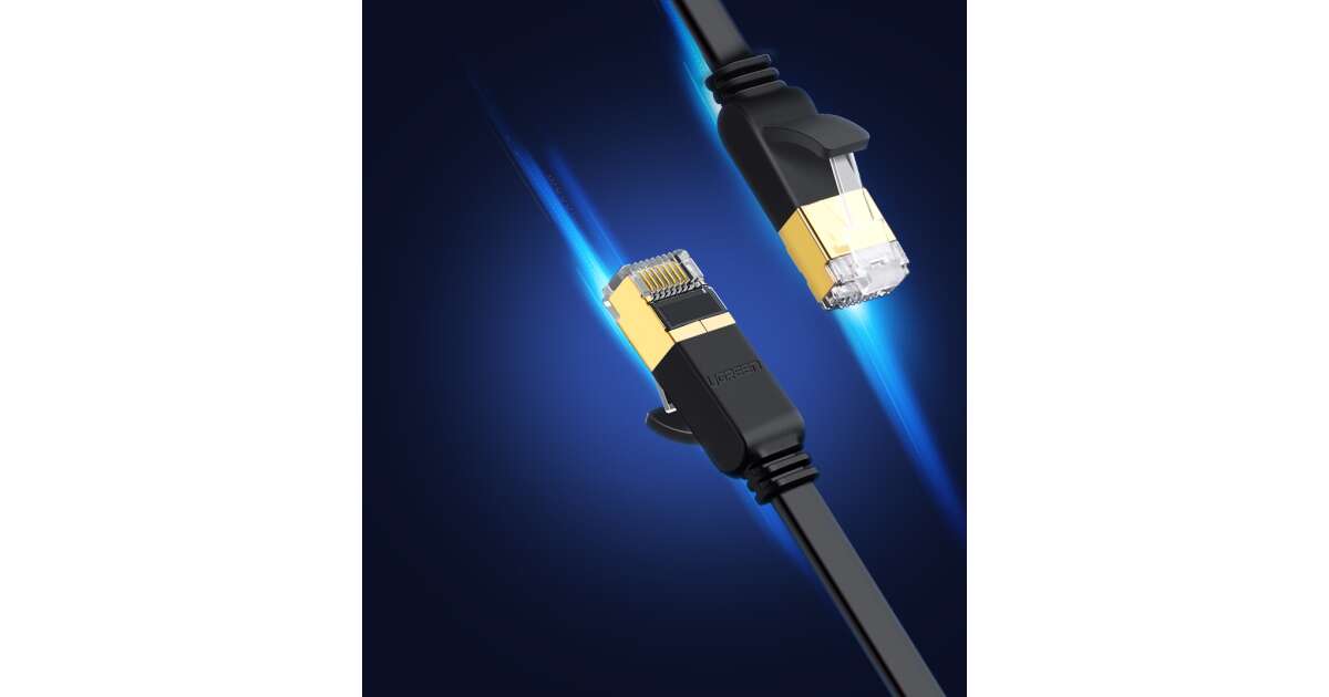 UGREEN NW106 Ethernet RJ45 lapos hálózati kábel, Cat.7, STP, 3 m ...