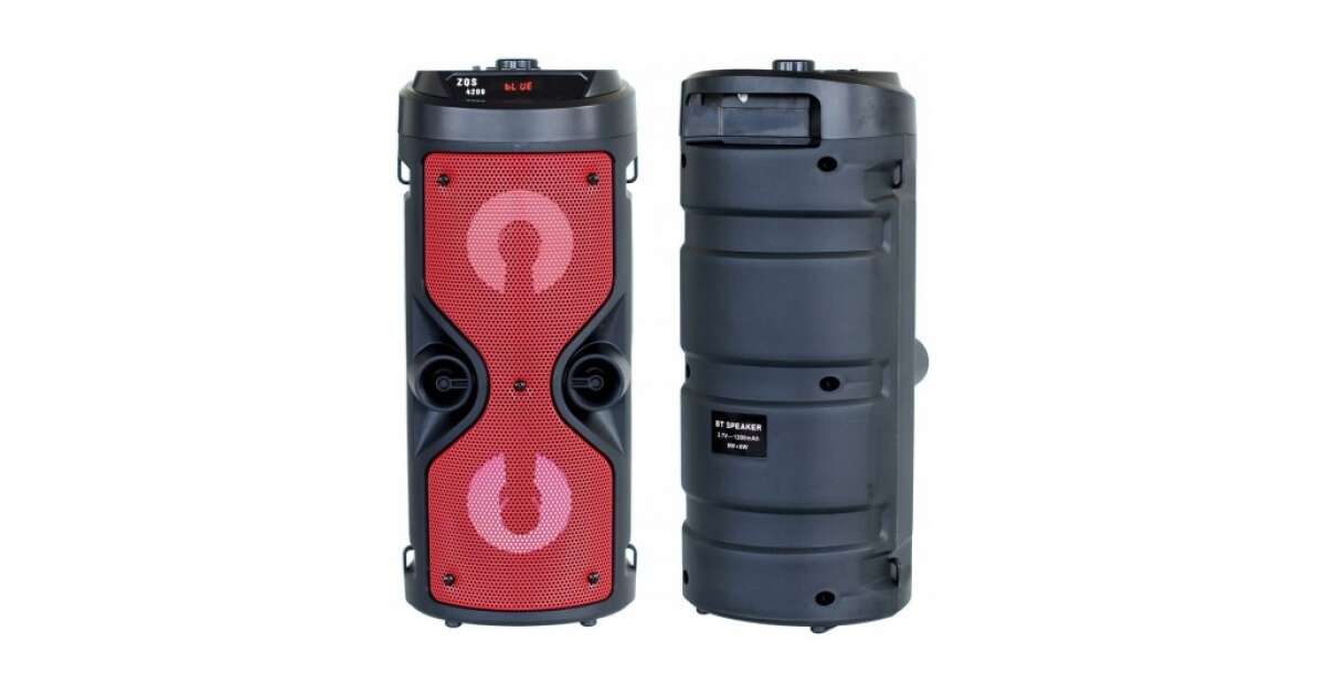 Hordozható bluetooth multimédia lejátszó 12W (MP3 USB FM rádió) TF ZQS ...