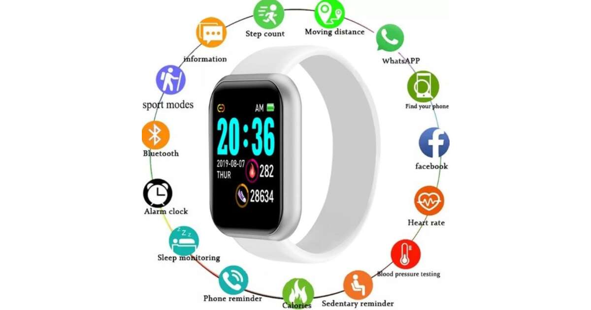 Smartwatch Y68 okosóra | Pepita.hu