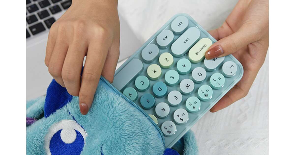 Wireless keyboard + mouse set MOFII Bean 2.4G (Green) | Pepita.hu