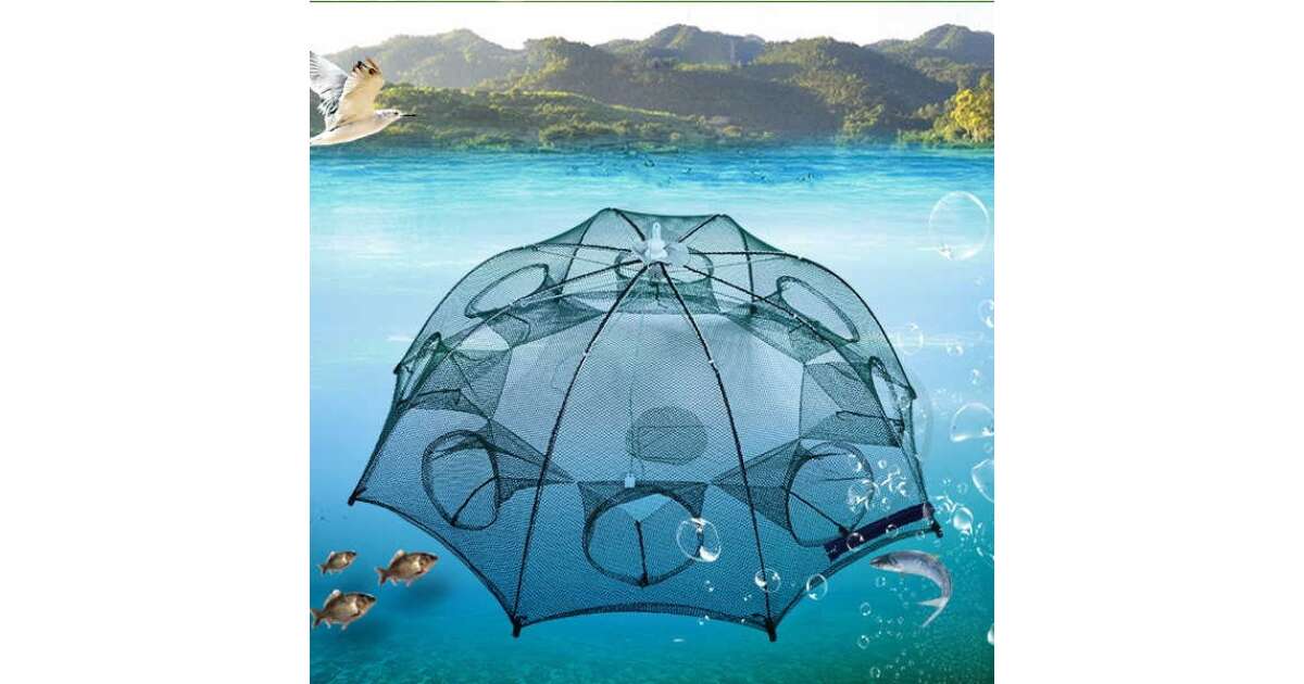 Automatikusan kinyíló, strapabíró csalihal illetve törpeharcsa csapda ...