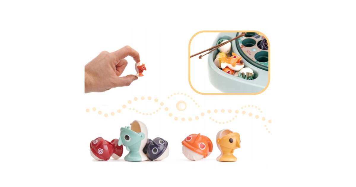 Készségfejlesztő asztali társasjáték gyerekeknek – horgászos játék ...