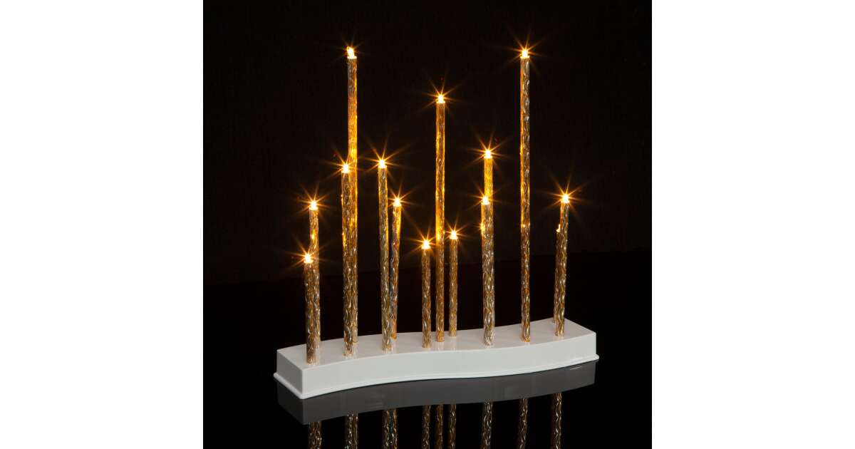 Family Christmas Karácsonyi LED gyertya dekoráció - 15 LED - melegfehér ...