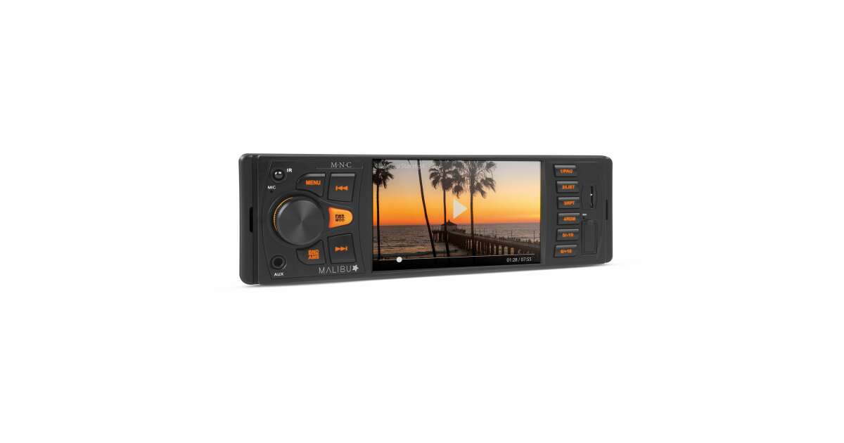MNC 39751 MALIBU STAR Multimédiás autórádió fejegység, 1 DIN, 4 x 50 W (USB / SD kártya / AUX ...