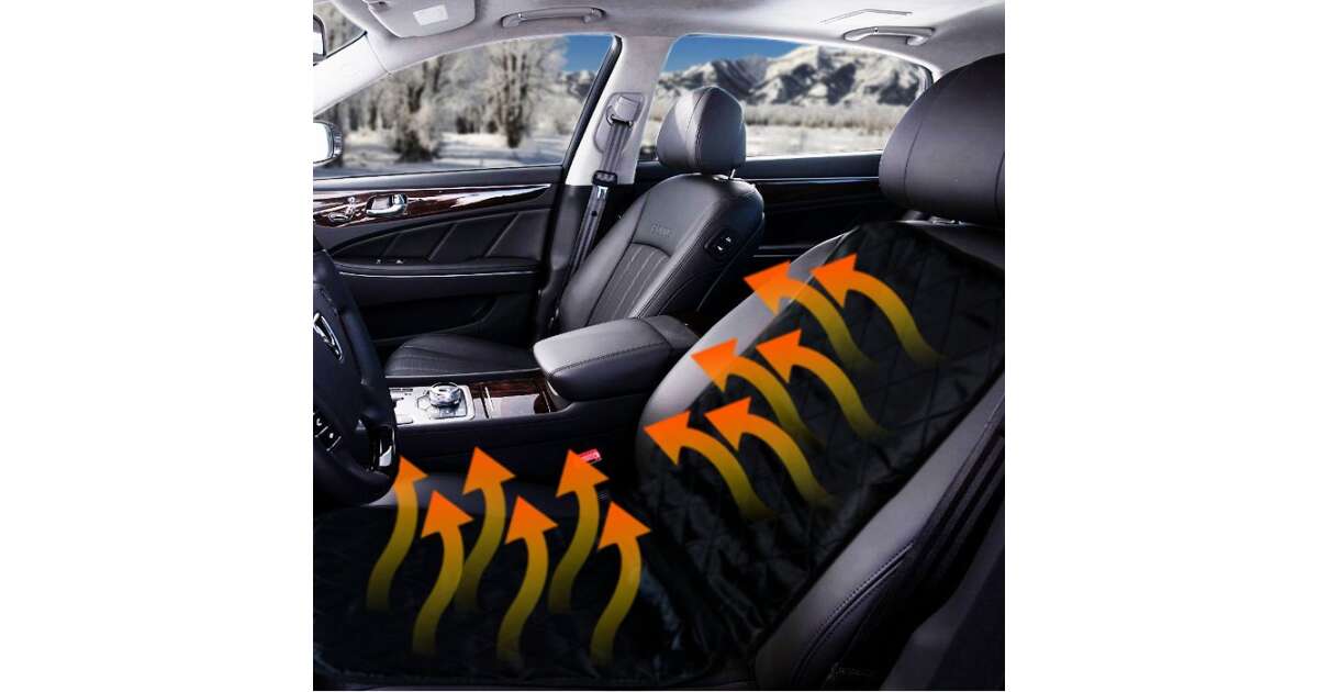 Autós ülésvédő ,Ülésfűtés szett 2db/csomag Fűthető ülésvédő ...